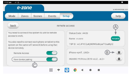 How to set up the e-zone system on your device